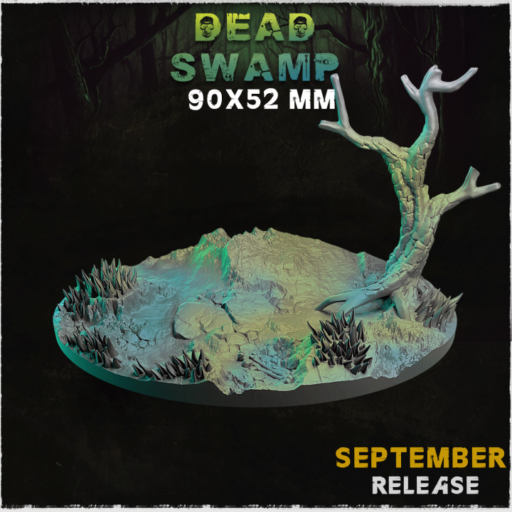 3D Printable Dead swamp - Bases & Toppers (Big Set+) by Zabavka Workshop