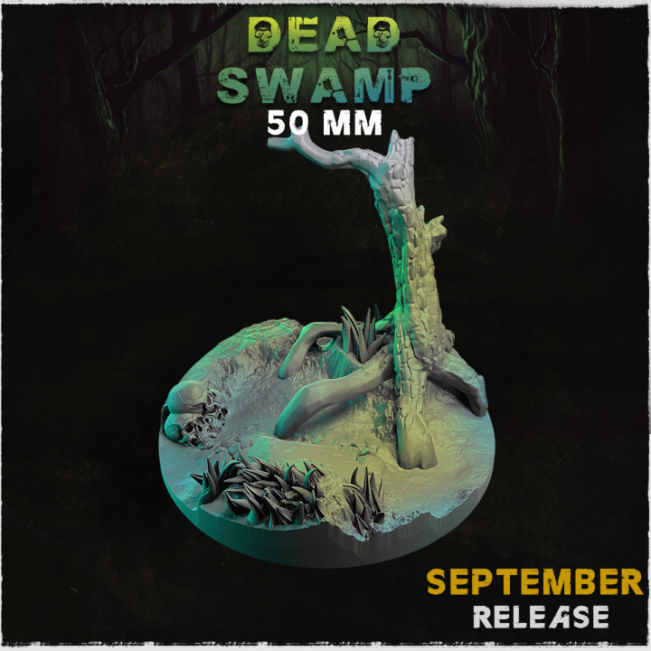 3D Printable Dead swamp - Bases & Toppers (Big Set+) by Zabavka Workshop