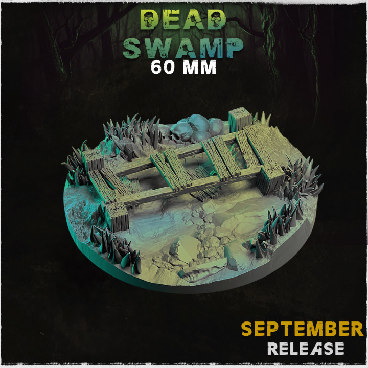 3D Printable Dead swamp - Bases & Toppers (Big Set+) by Zabavka Workshop