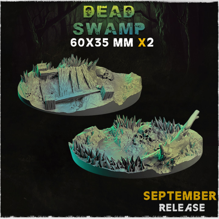 3D Printable Dead swamp - Bases & Toppers (Big Set+) by Zabavka Workshop