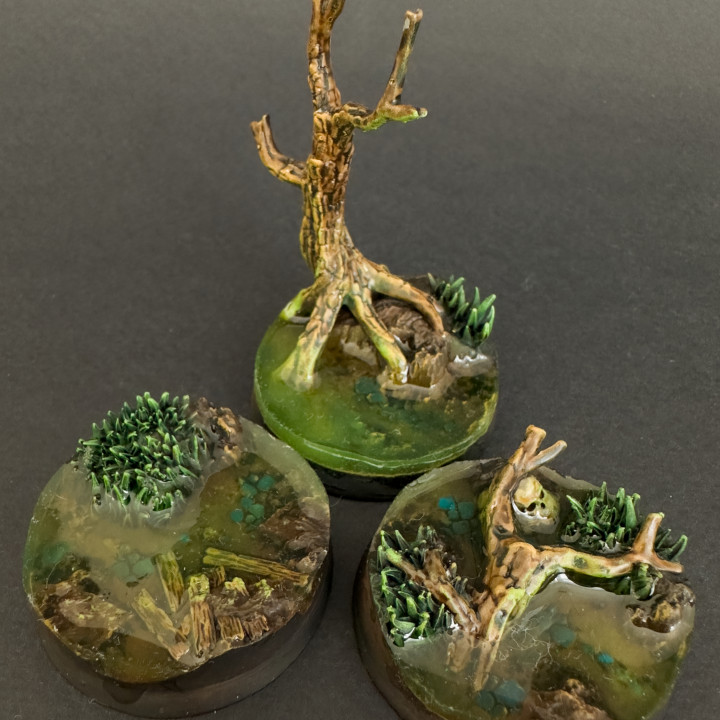 3D Printable Dead swamp - Bases & Toppers (Big Set+) by Zabavka Workshop