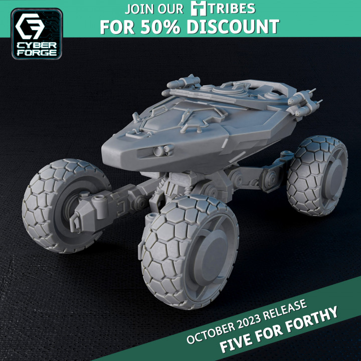 3D Printable Cyber Forge Five For Forthy Star Buggy by Titan Forge ...