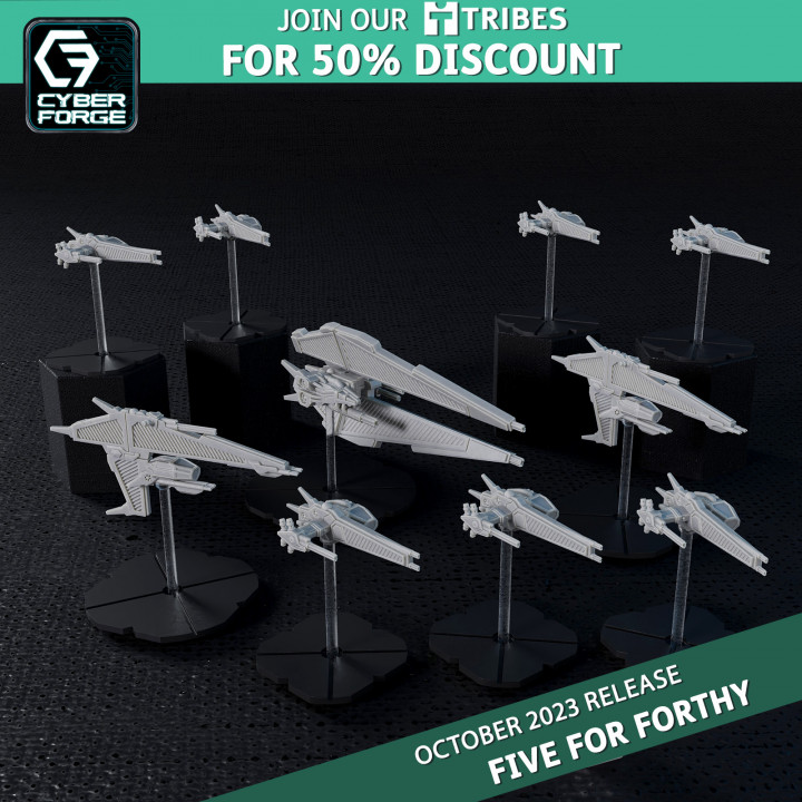 3D Printable Cyber Forge Five For Forthy Hyperfront PMC Blackstar by ...