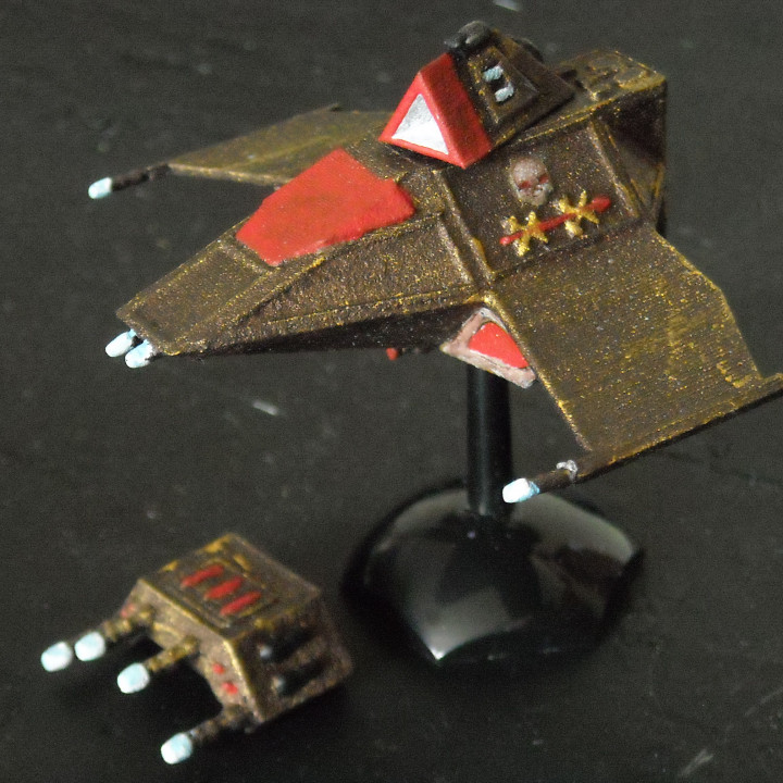 3D Printable MG144-Aotrs02 Gloombat Multirole Attack Craft by Aotrs ...