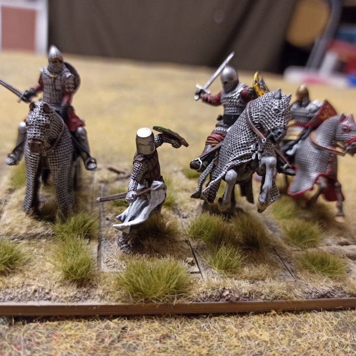 3D Print of Mounted Kievan-Rus vs. Crusader Knight by bernhardkleber