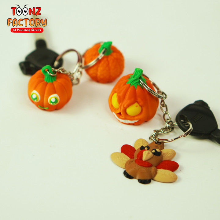 3D Printable Halloween Keychains by Toonz Factory