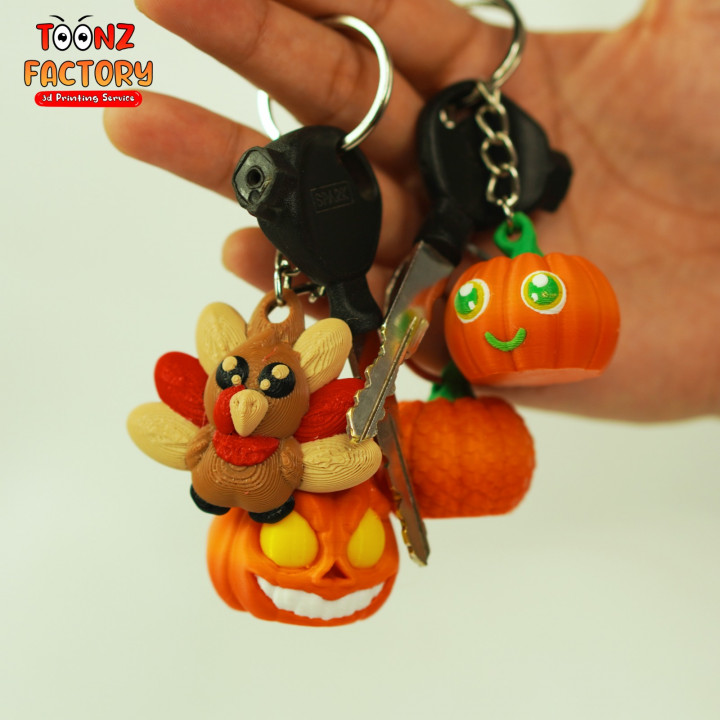 3D Printable Halloween Keychains by Toonz Factory