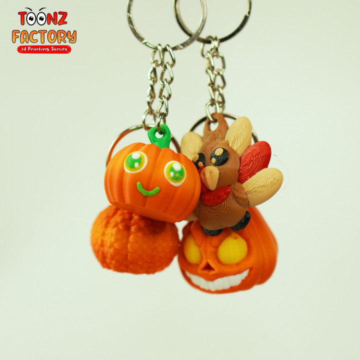 3D Printable Halloween Keychains by Toonz Factory