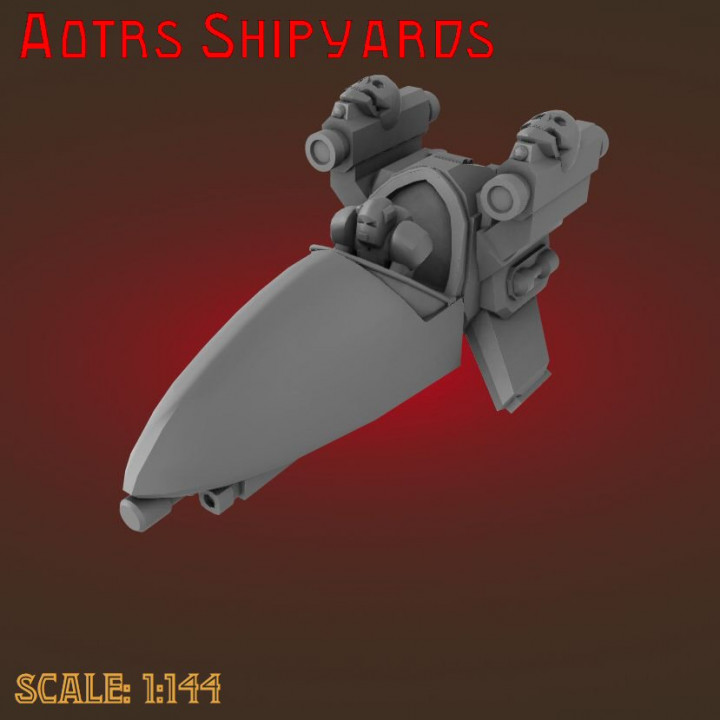 3D Printable MG144-Aotrs16 Scitalis Recon Cycle by Aotrs Shipyards