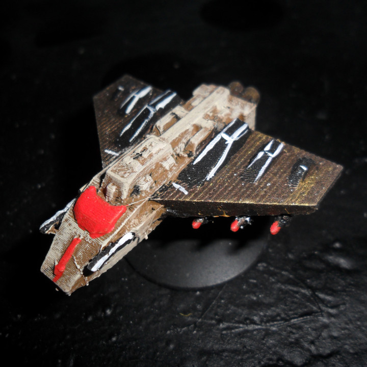 3D Printable SW300-Aotrs 06 Rend Long Range Fighter by Aotrs Shipyards