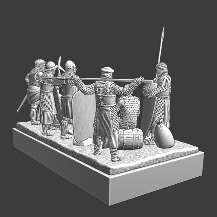 3D Printable NOVEMBER TRIBE SET - Medieval Camp Scene by Northern ...