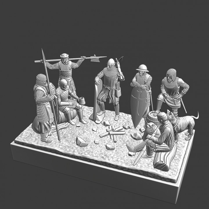 3D Printable NOVEMBER TRIBE SET - Medieval Camp Scene by Northern ...
