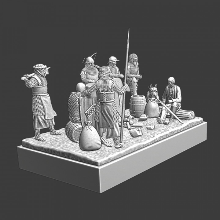 3D Printable NOVEMBER TRIBE SET - Medieval Camp Scene by Northern ...