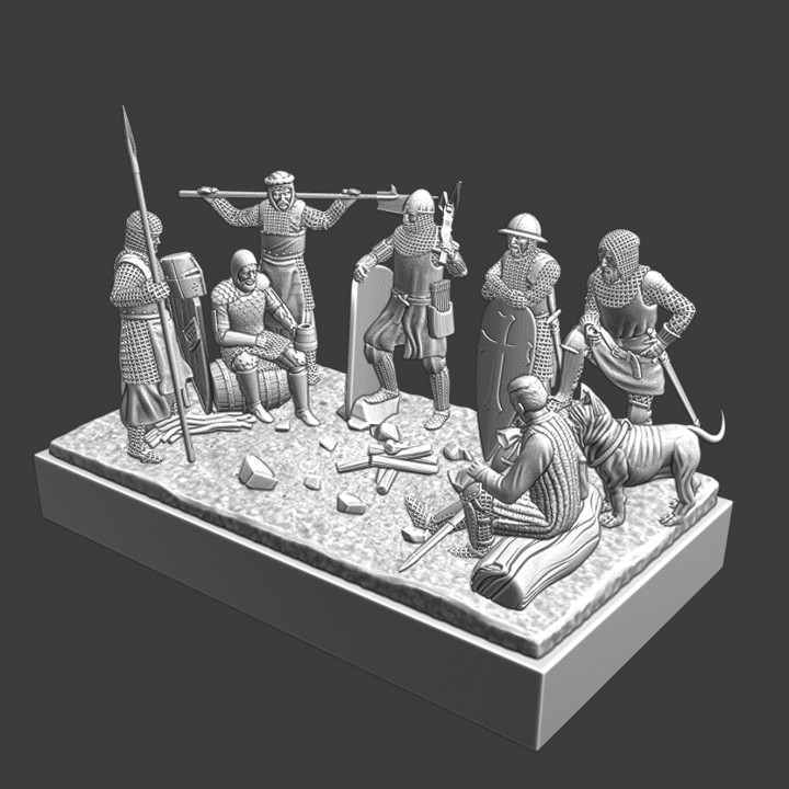 3D Printable NOVEMBER TRIBE SET - Medieval Camp Scene by Northern ...