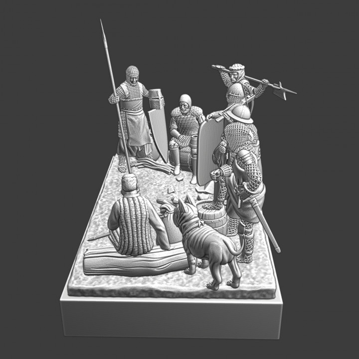 3D Printable NOVEMBER TRIBE SET - Medieval Camp Scene by Northern ...