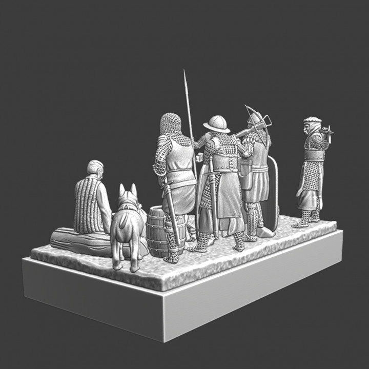 3D Printable NOVEMBER TRIBE SET - Medieval Camp Scene by Northern ...