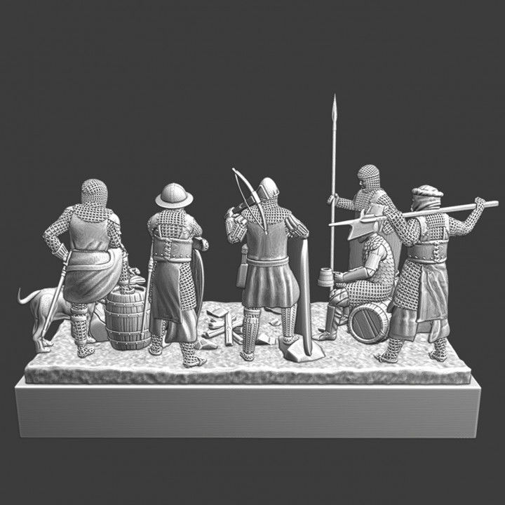 3D Printable NOVEMBER TRIBE SET - Medieval Camp Scene by Northern ...