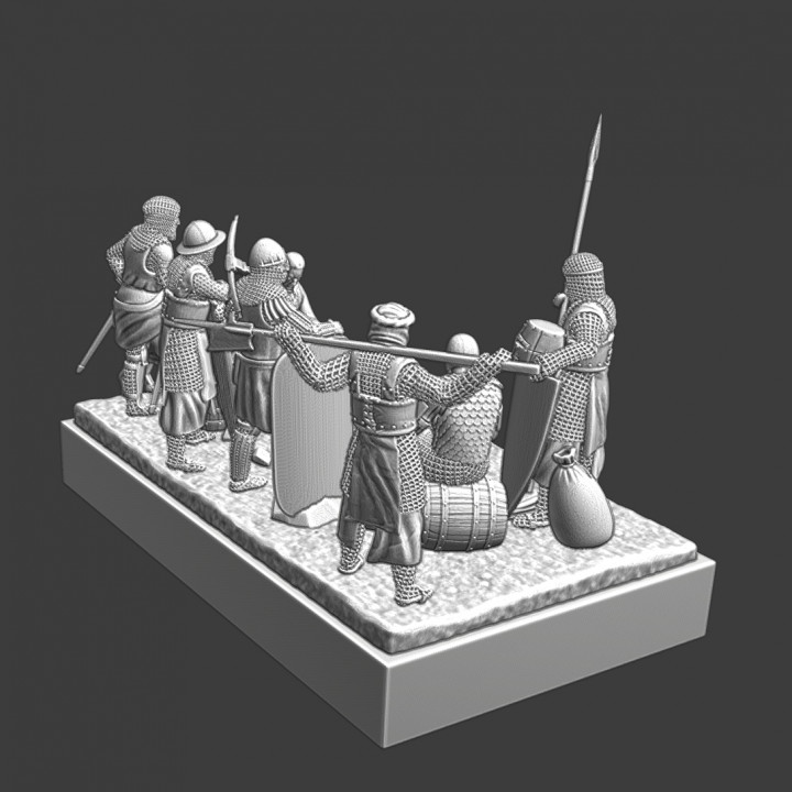 3D Printable NOVEMBER TRIBE SET - Medieval Camp Scene by Northern ...
