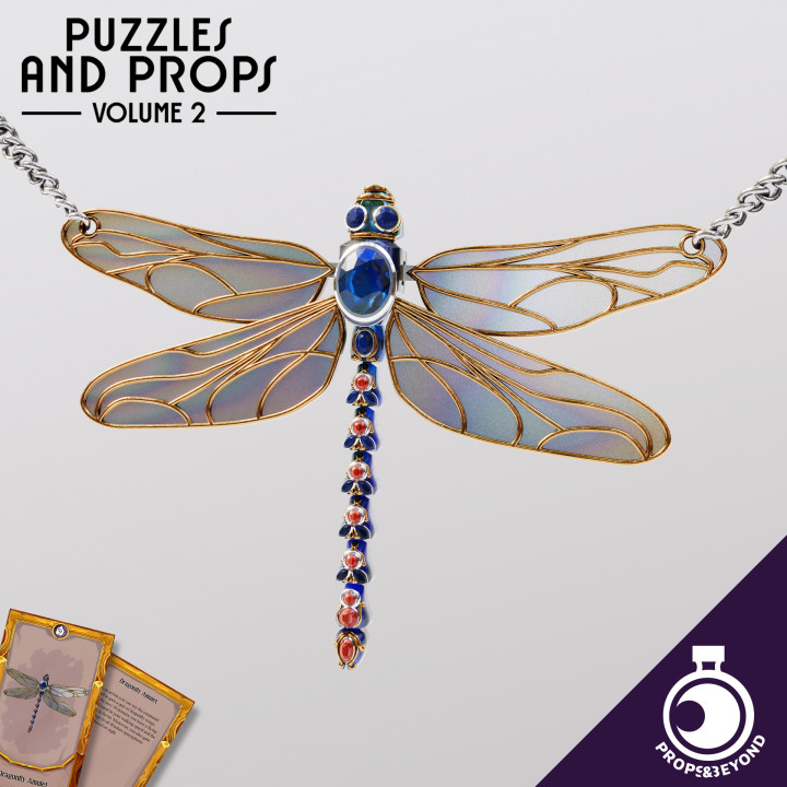 3D Printable Dragonfly Amulet by Props&Beyond