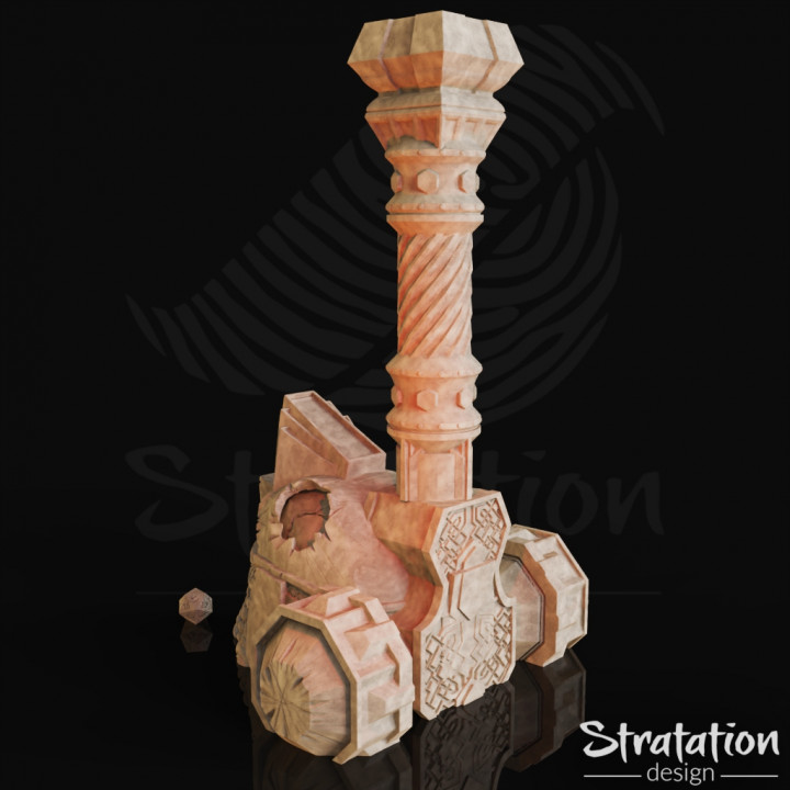 3D Printable Dwarf's Spirit Dice Tower by Stratation Design