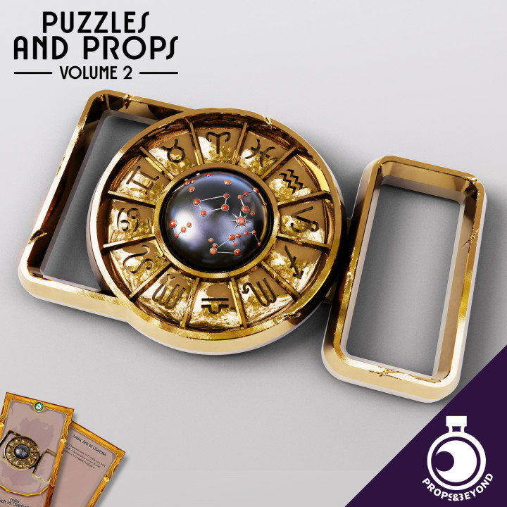 3D Printable Belt Buckle of Charisma by Props&Beyond