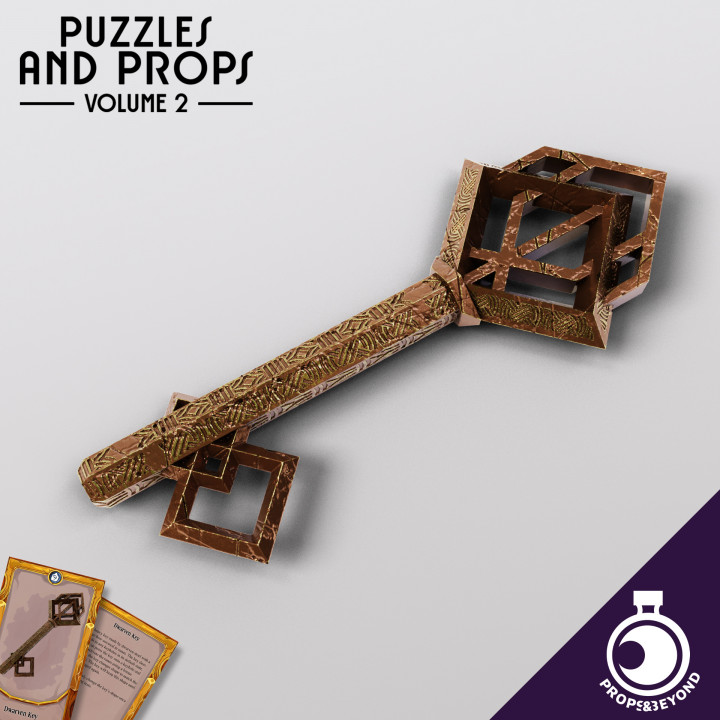 3D Printable Dwarven Key by Props&Beyond