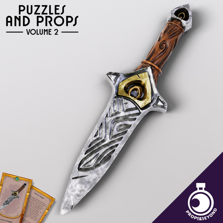 3D Printable Dwarven Dagger by Props&Beyond