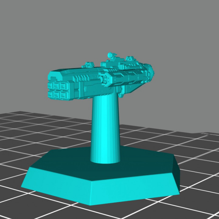 3D Printable Earth alliance Knox Class torpedo frigate by Carl Woodhall