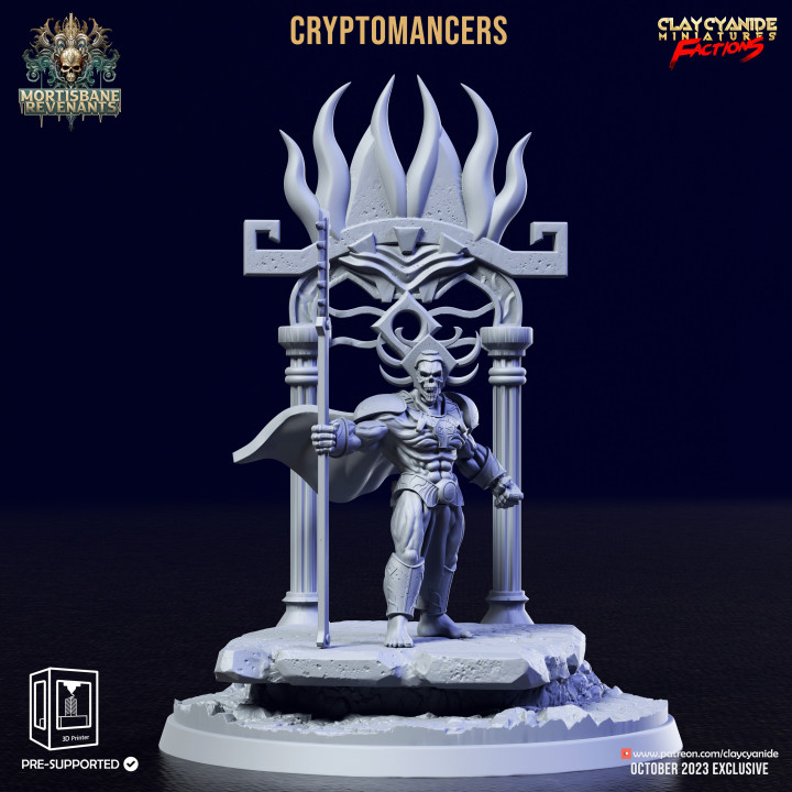 3D Printable Cryptmancers by Clay Cyanide Miniatures