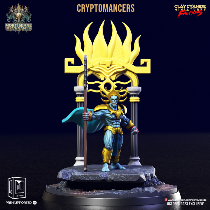 3D Printable Cryptmancers by Clay Cyanide Miniatures