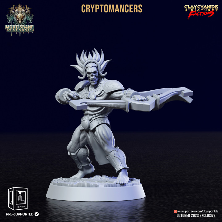3D Printable Cryptmancers by Clay Cyanide Miniatures