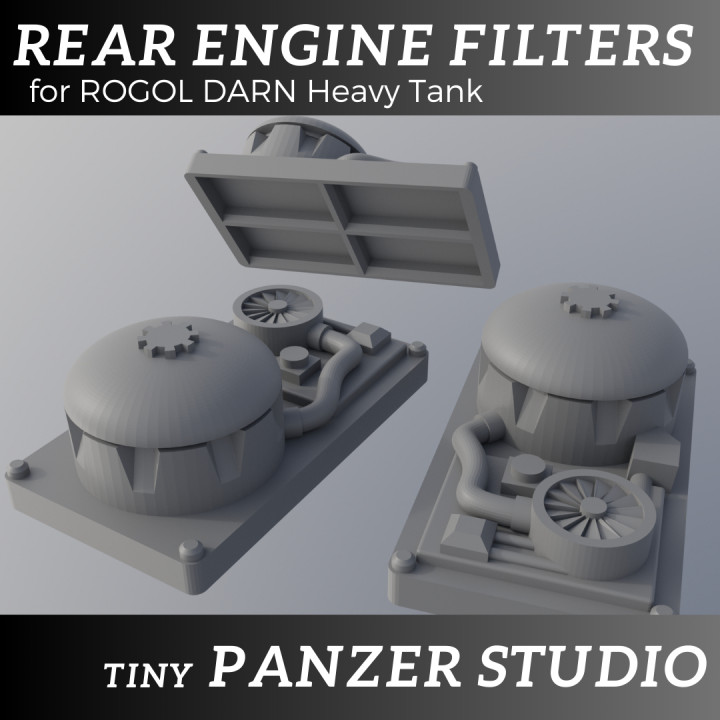 3D Printable Grimdark Upgrade for Heavy Tank by Tiny Panzer Studio