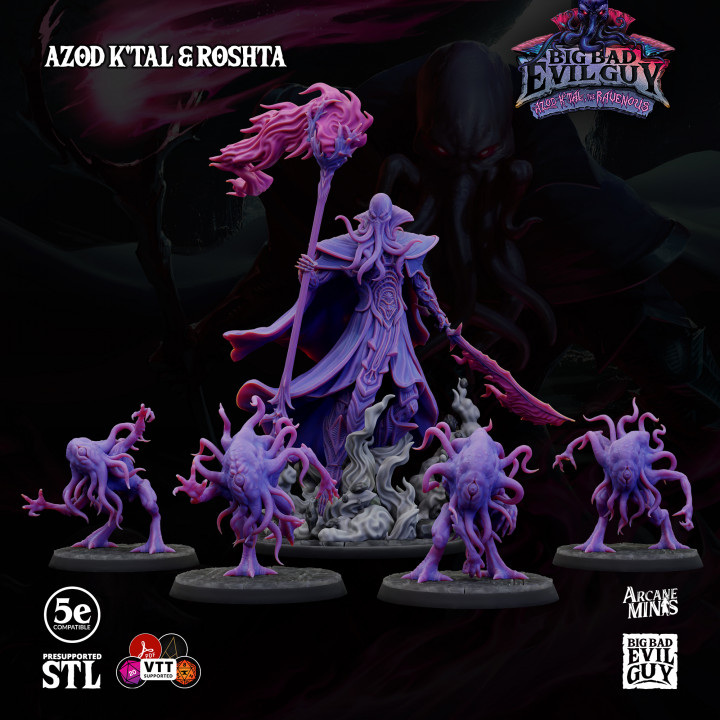 3D Printable Azod K'tal, The Ravenous - Complete Bundle by Big Bad Evil Guy