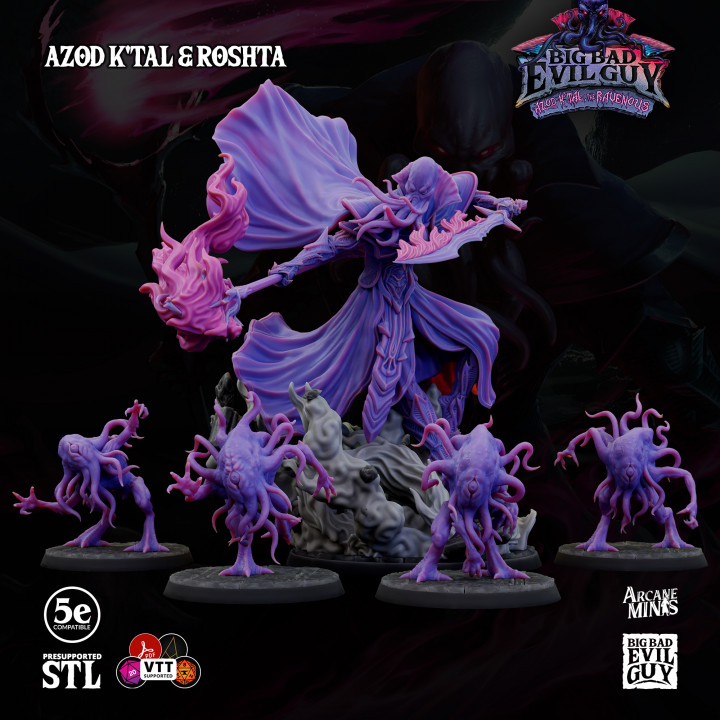 3D Printable Azod K'tal, The Ravenous - Complete Bundle by Big Bad Evil Guy