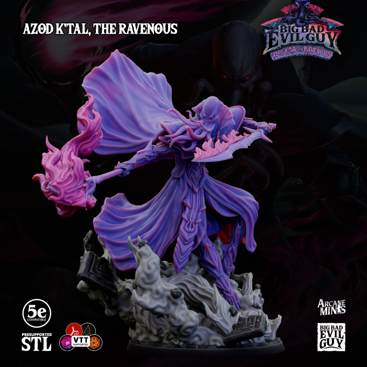 3D Printable Azod K'tal, The Ravenous - Complete Bundle by Big Bad Evil Guy