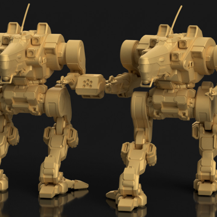 3D Printable Dragonfly (Viper) A for Battletech by Matt Mason