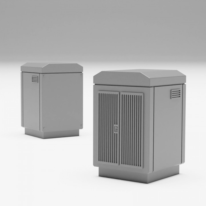 3D Printable Electrical junction boxes H0 scale by ScaleHQ