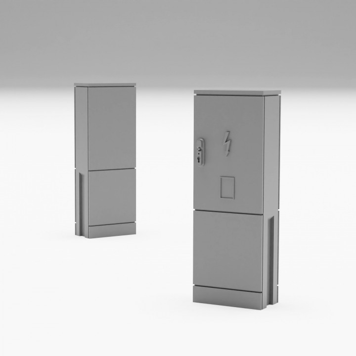 3D Printable Electrical junction boxes H0 scale by ScaleHQ
