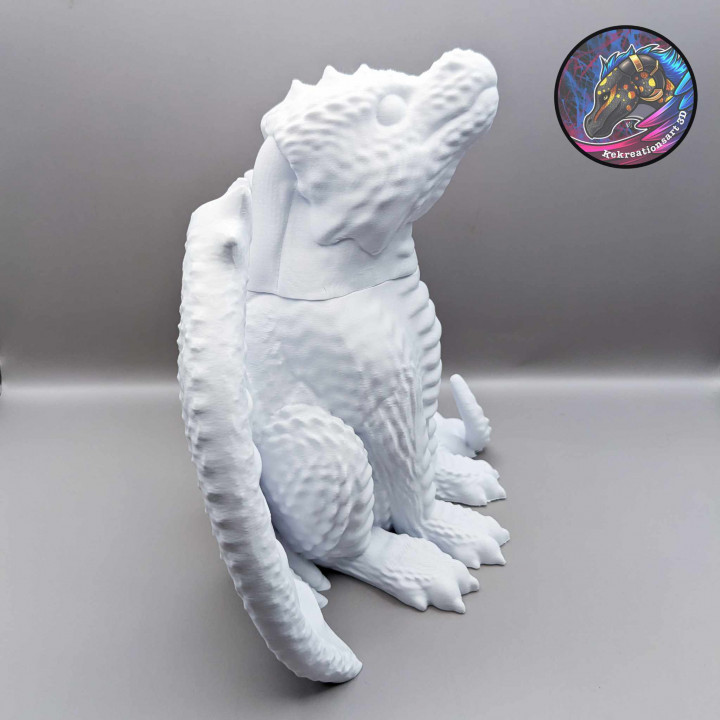 3D Printable Dragon Jars, Dragon Containers by Kirsten M