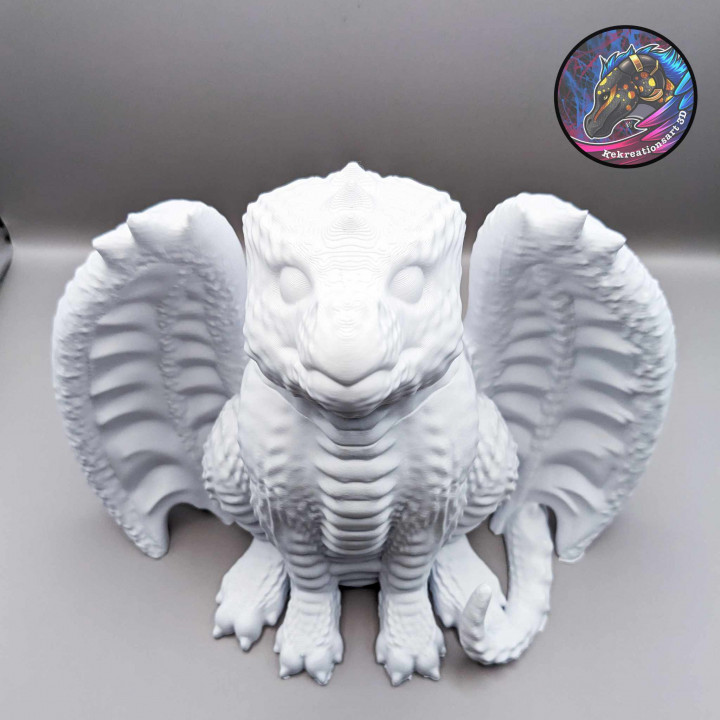 3D Printable Dragon Jars, Dragon Containers by Kirsten M