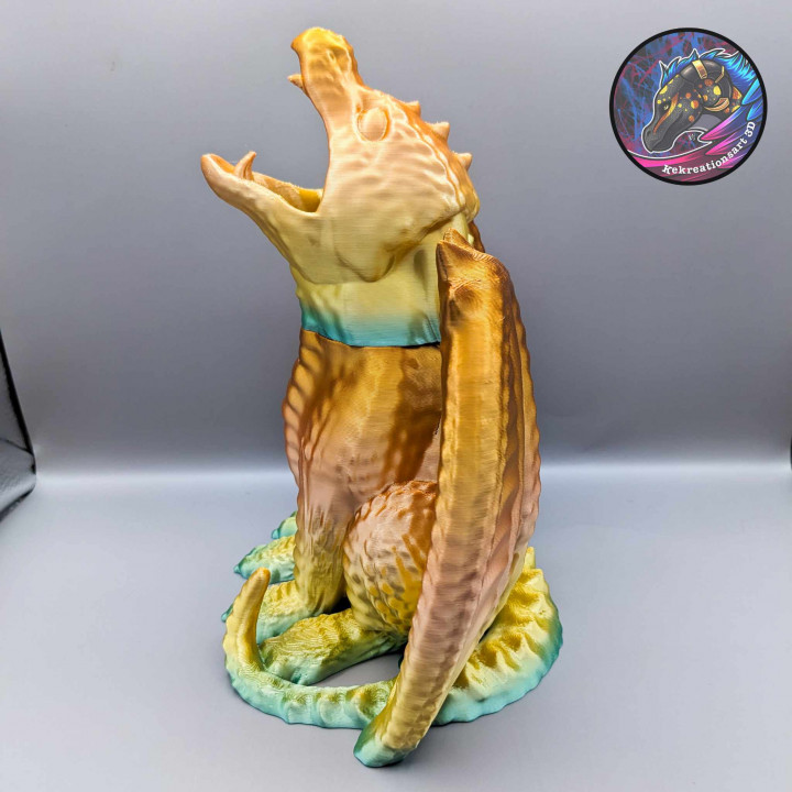 3D Printable Dragon Jars, Dragon Containers by Kirsten M