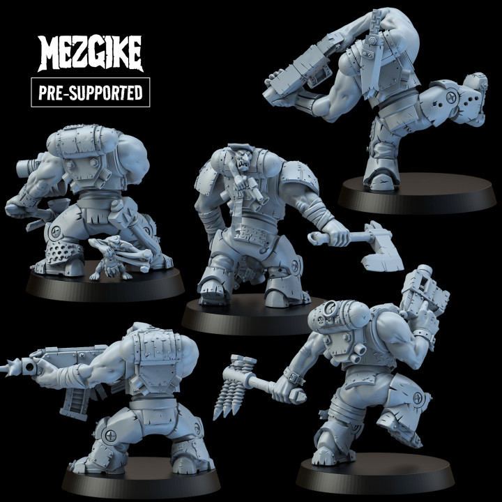 3D Printable Mareen boyz mob (multipart set) by MEZGIKE