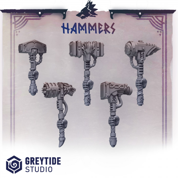 3D Printable Hammers PH by GreyTide Studio