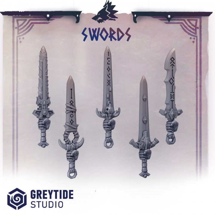 3D Printable Swords PH by GreyTide Studio
