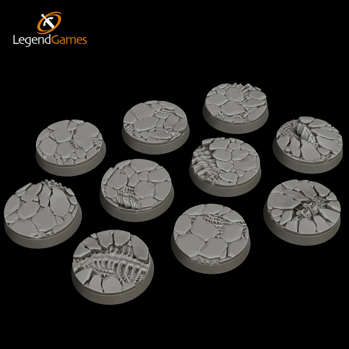 3D Printable LegendGames Complete Tyranid Base Set by Legend Games