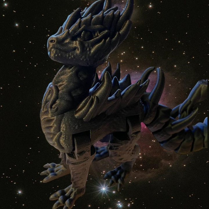 3D Printable Standing Scorpio Dragon by The Dragon's Den