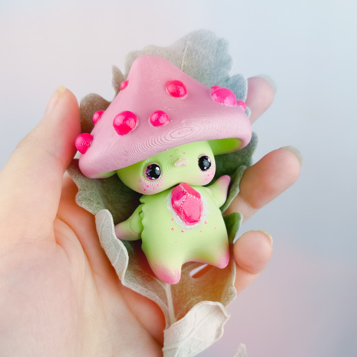 3D Printable Mushroom Pixie by Layersingreen