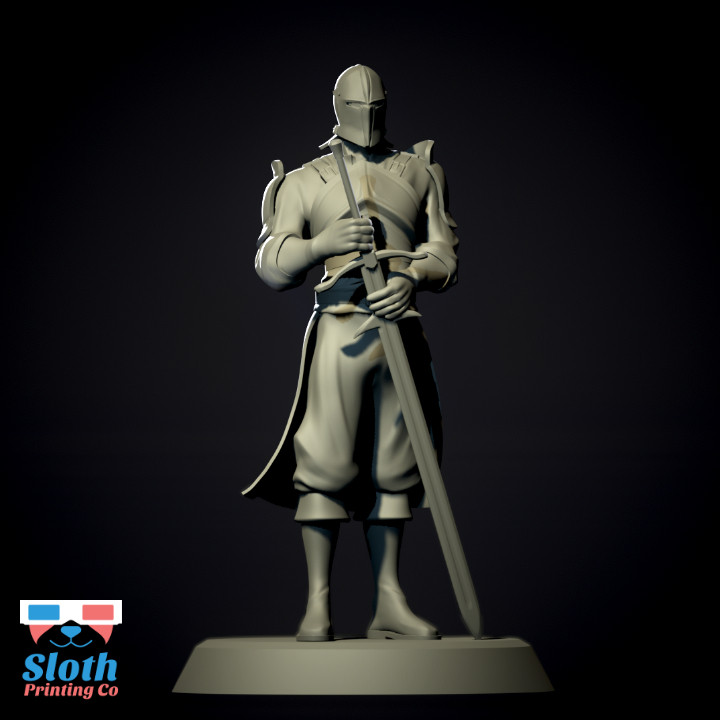 3D Printable Sloths Guardians of the Realm Greatsword Guard by Miles