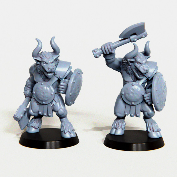 3D Printable Beastmen of chaos by Maxew