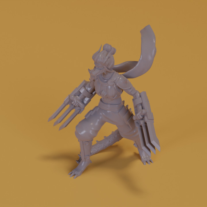 3D Printable October 2023 Release - Ryuseijin race, Abe Clan by Steam Tatsu